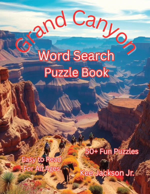 Grand Canyon Word Search Puzzle Book - rockgappuzzle.com
